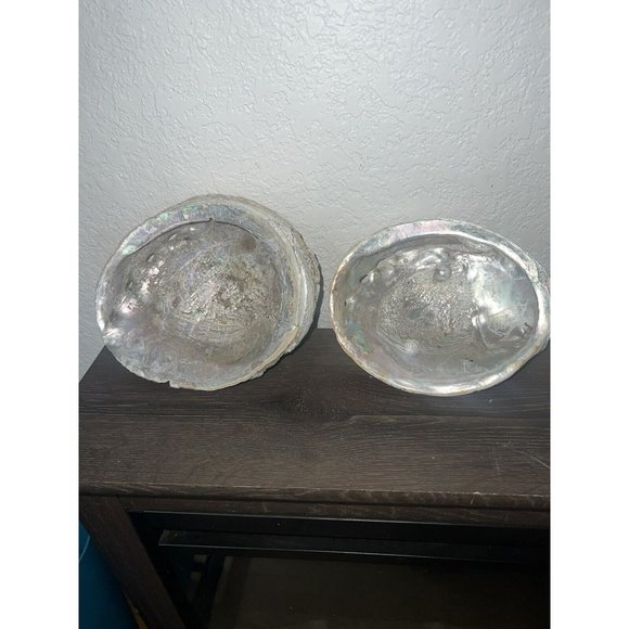 Accents | 2 Large Vintage Abalone Shells Gorgeous Colors Crafting ...